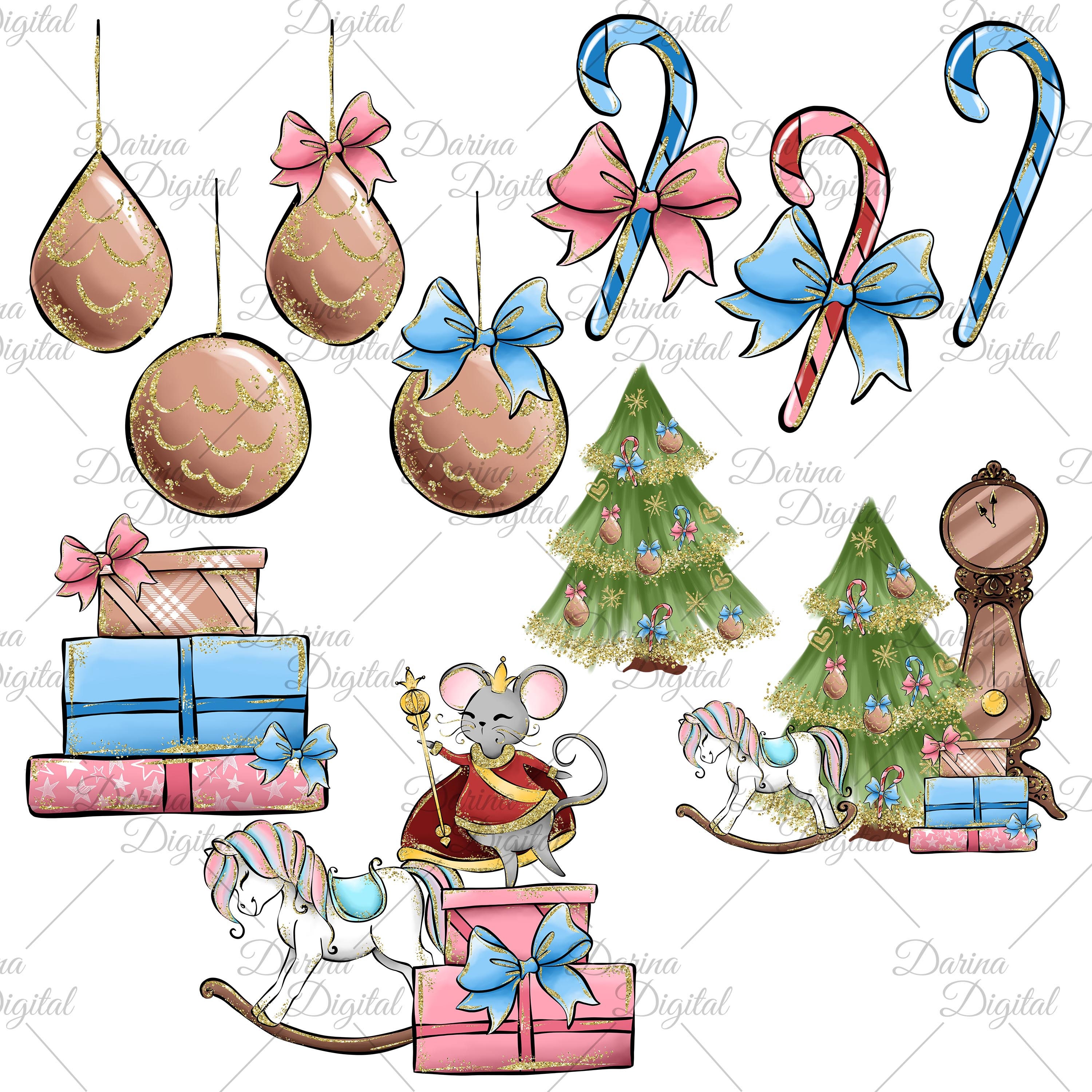 Nutcracker Clipart Christmas Illustration Ballet Clipart | Etsy