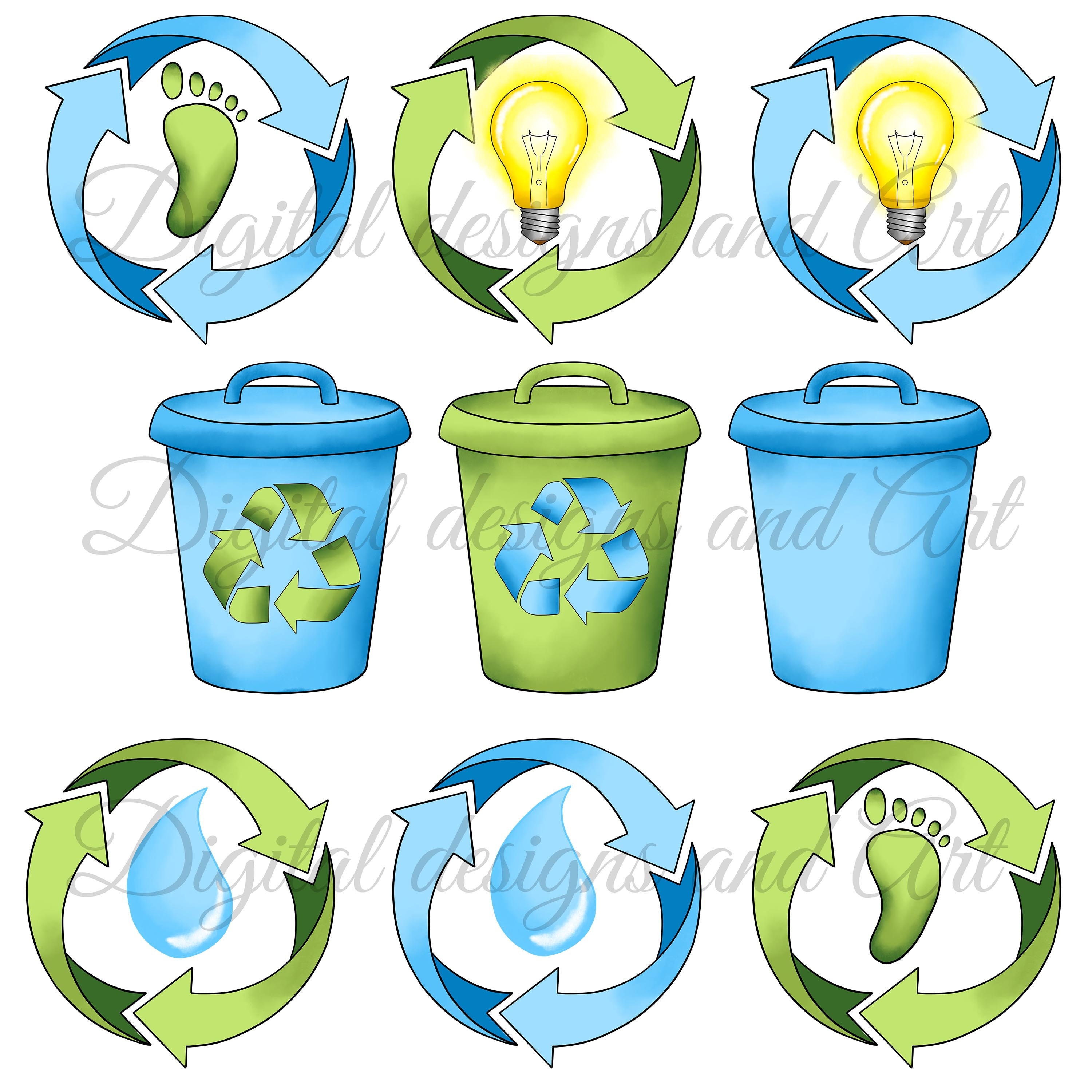 Earth Recycle Clip Art