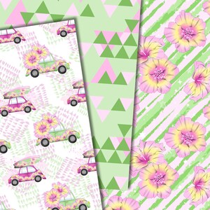 Surf Digital Paper, Sea Fun Pattern, Sea Pattern, Summer Paper ...