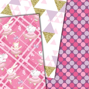 Ballet Digital Paper Ballerina Pattern Ballet Dancer - Etsy
