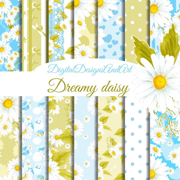 Flower Digital Paper - Etsy