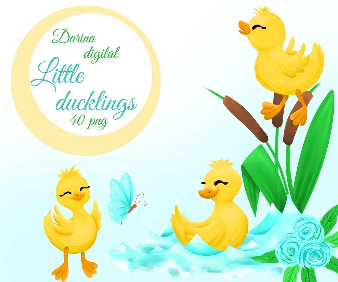 Duck Clipart, Duck Illustration, Little Duckling, Duckling Clipart ...