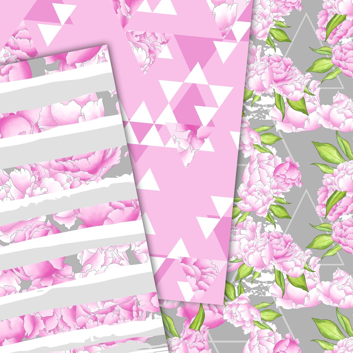 Elephant Digital Paper Elephant Paper Elephant Pattern Baby | Etsy