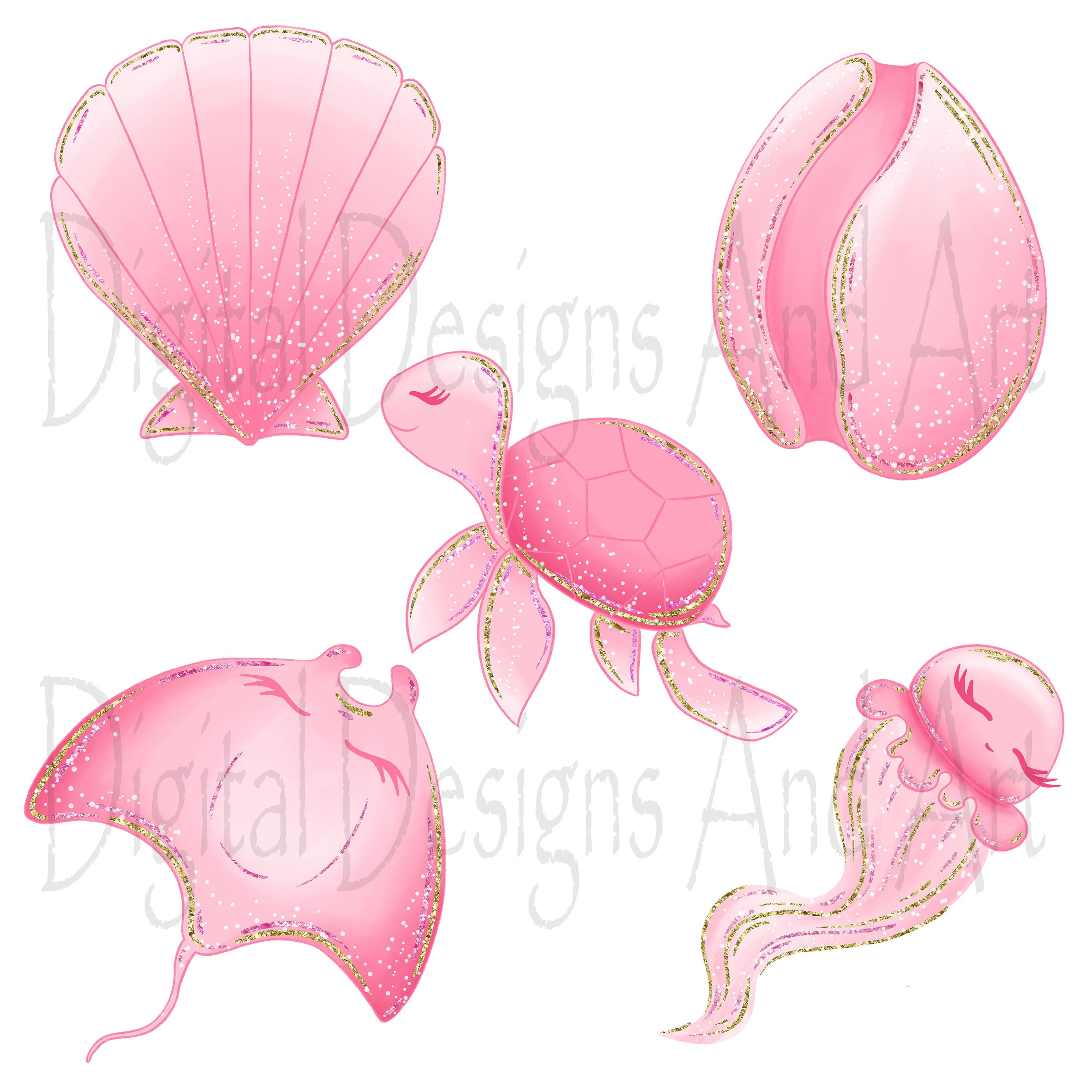 Sea animals clipart sea illustration Sea Clipart whale | Etsy