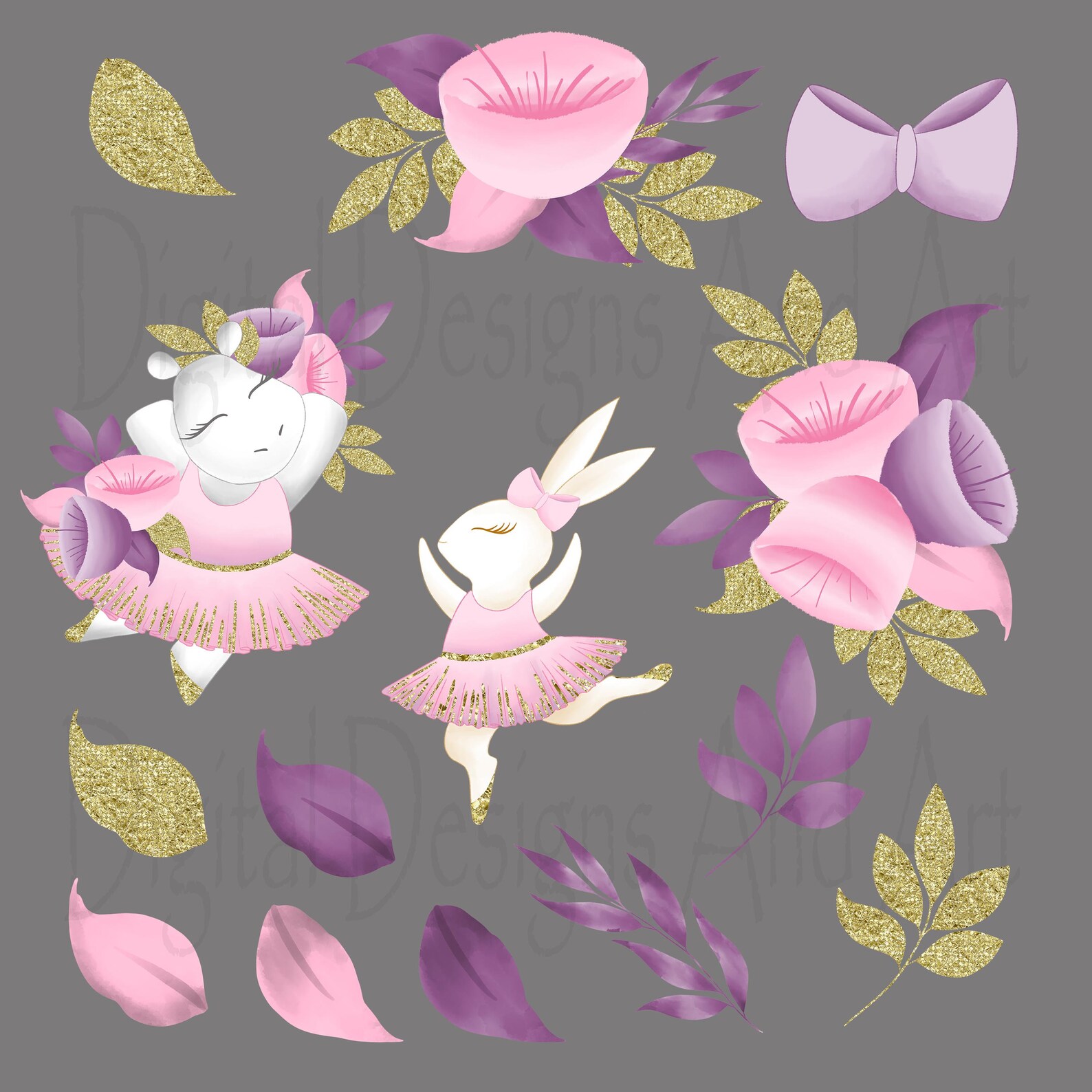 Ballet Clipart Ballerina Clipart Ballet Dancer Digital - Etsy