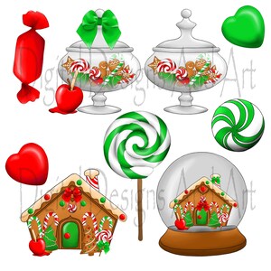 Christmas Sweets Clipart, Christmas Cookies, Christmas Clipart, Xmas ...