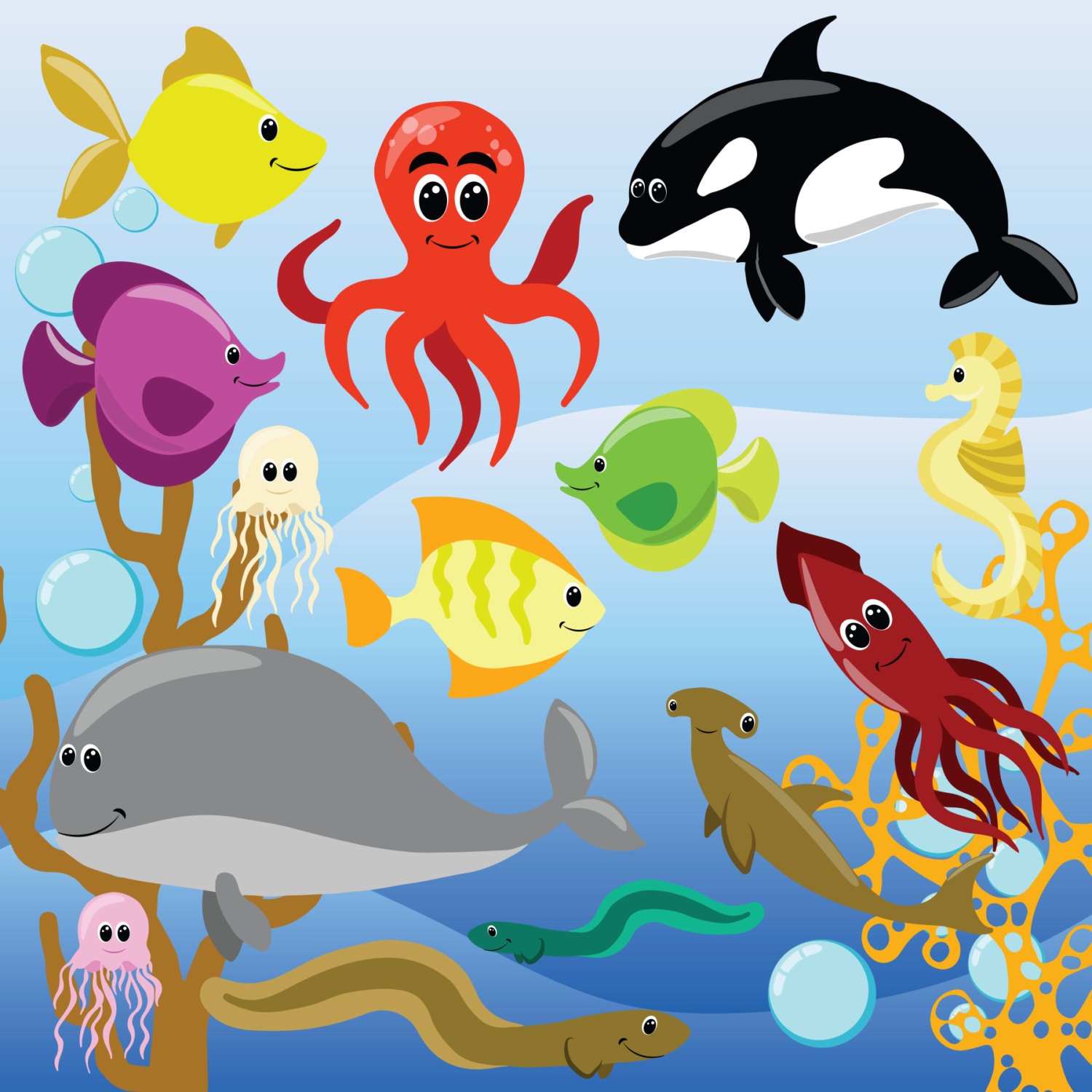 Marine Animals Clip Art