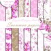 Snowman Digital Paper, Winter Digital Paper, Pink Winter Paper, Pink ...