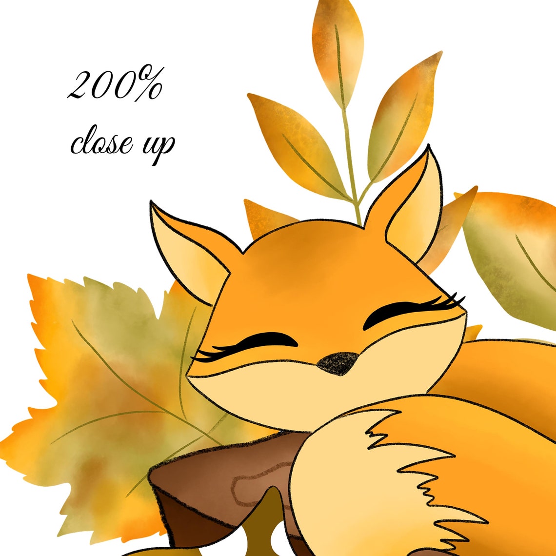 Fox Clipart Autumn Clipart Autumn Leaves Clipart Fall - Etsy New Zealand