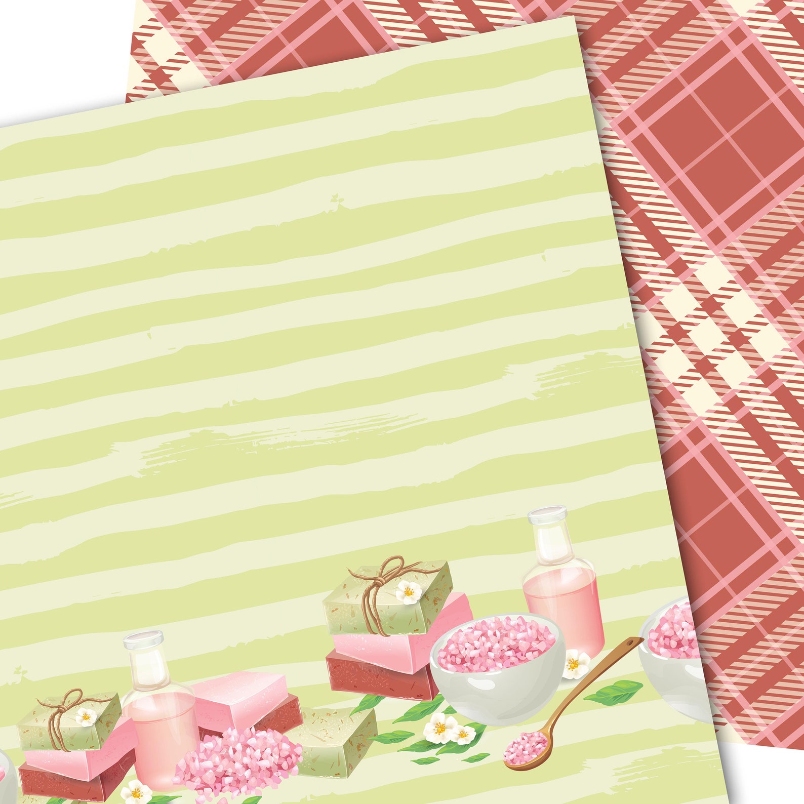 Spa Digital Paper Spa Pattern Soap Paper Wellness Paper - Etsy