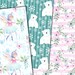 Fairy Digital Paper Pack, Magical Winter Patterns, Watercolor Digital ...