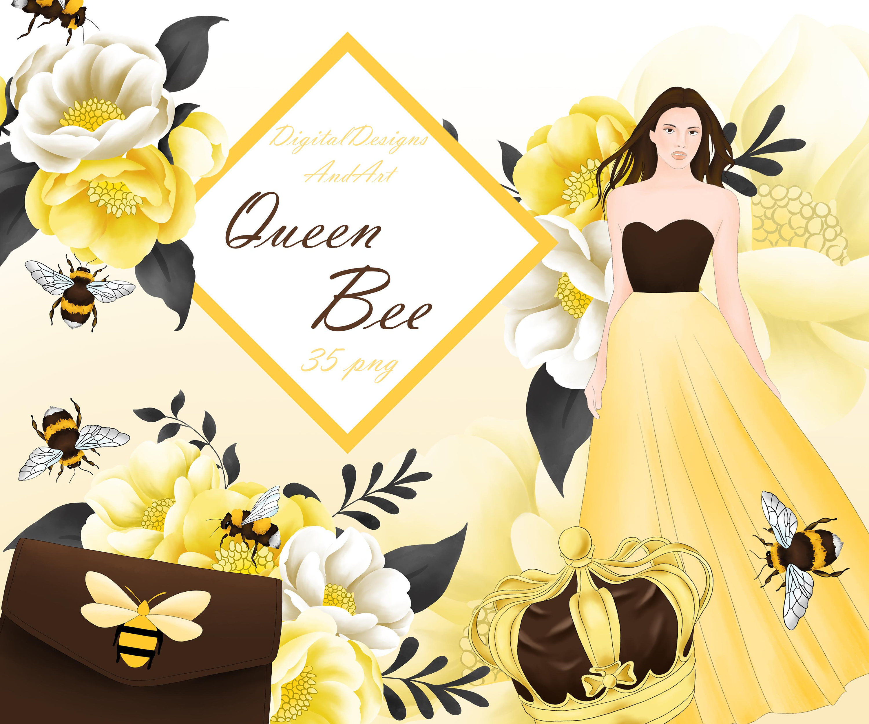 Queen Bee Clip Art