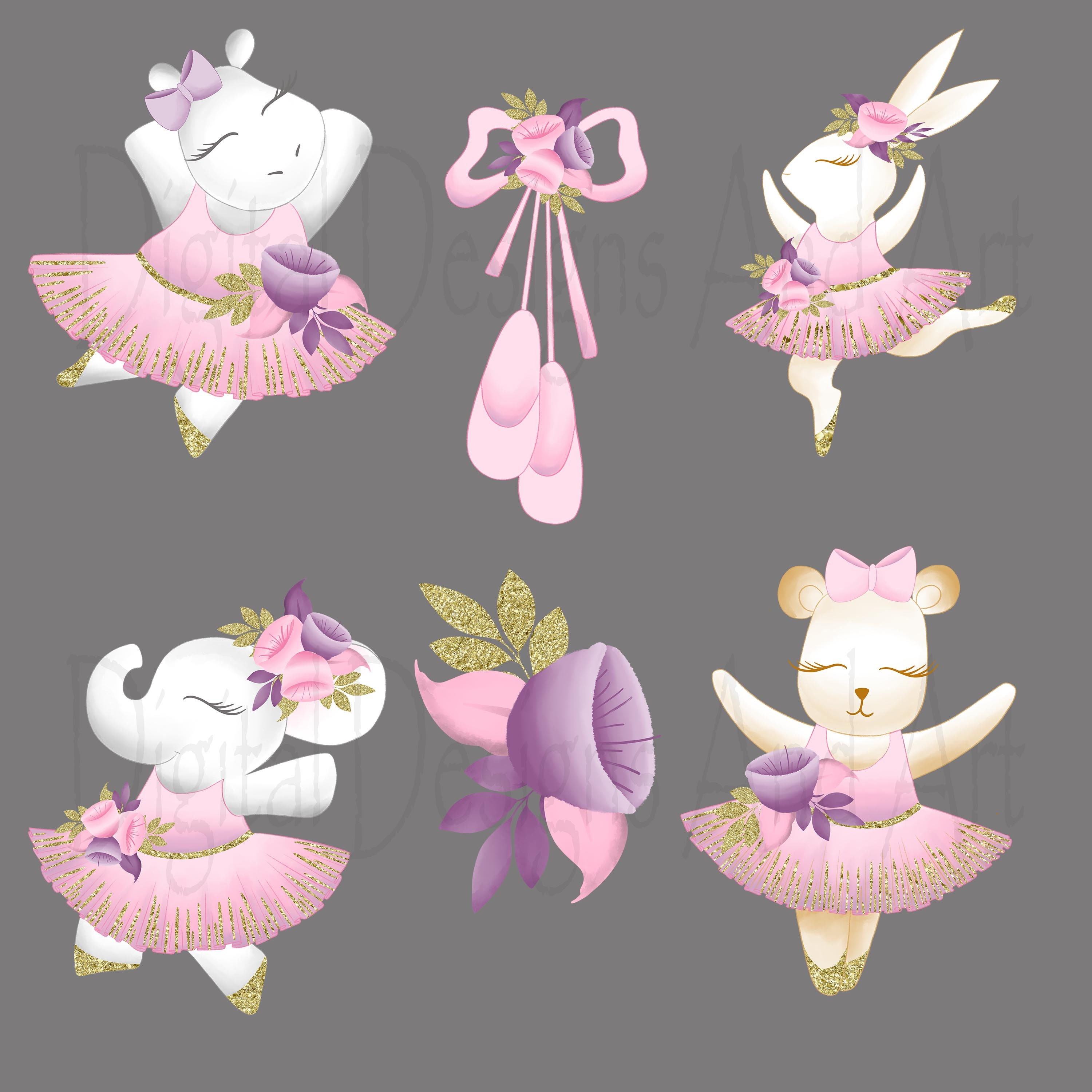 Ballet Clipart Ballerina Clipart Ballet Dancer Digital - Etsy