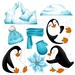 Penguins Clipart, Penguin Illustration, Handpainted Clipart, Winter ...