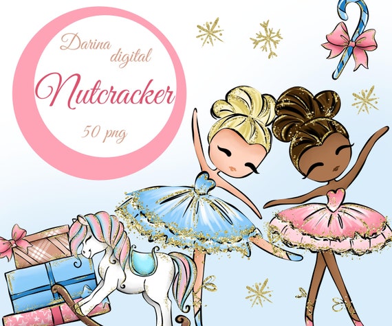 Nutcracker Clipart Christmas Illustration Ballet Clipart | Etsy
