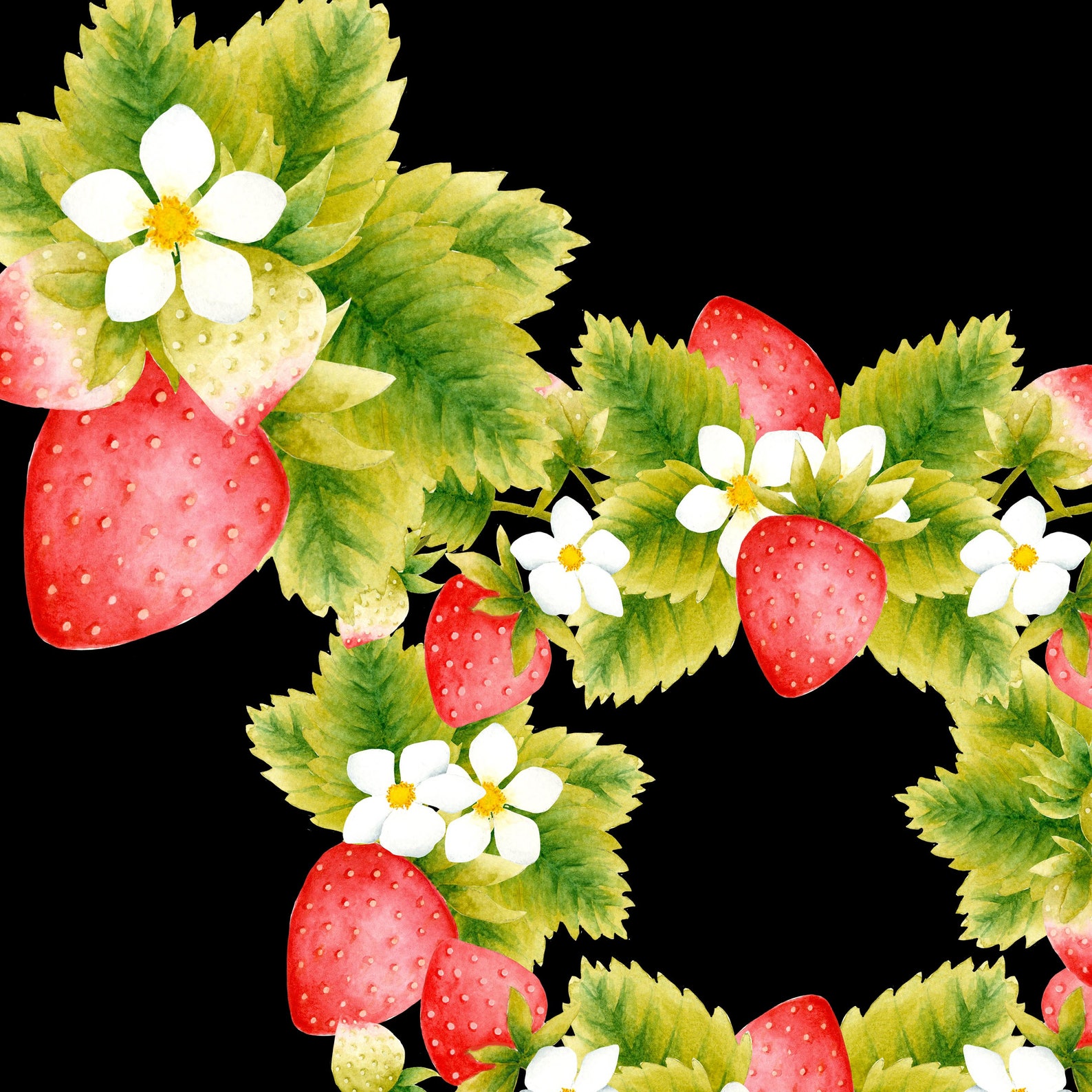 Watercolor Strawberry Clipart, Strawberry Illustraion, Strawberry ...