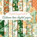 Citrus digital paper Lemon paper pack Orange backgound