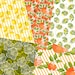 Citrus Digital Paper, Lemon Paper Pack, Orange Backgound, Watercolor ...