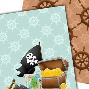 Pirate Paper, Pirate Pattern, Shark Paper, Shark Pattern, Sea Paper ...