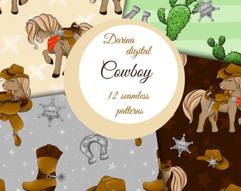 Wild West Pattern | Etsy