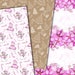 Snowman Digital Paper, Winter Digital Paper, Pink Winter Paper, Pink ...