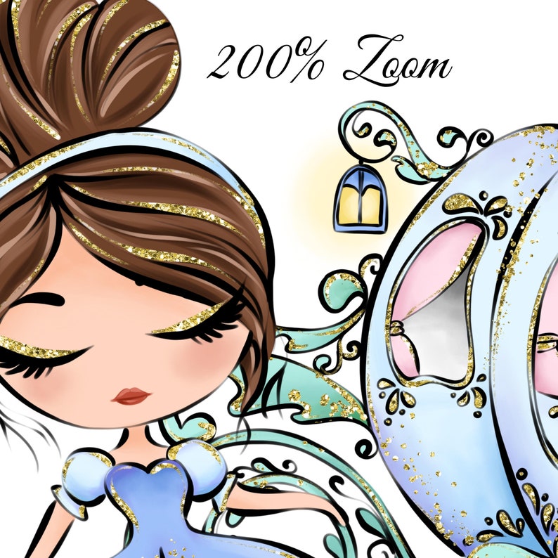 Cinderella Clipart, Princess Clipart, Fairy Tale Princess, Glass ...