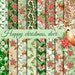 Christmas Digital Paper, Christmas Background, Seamless Patterns ...