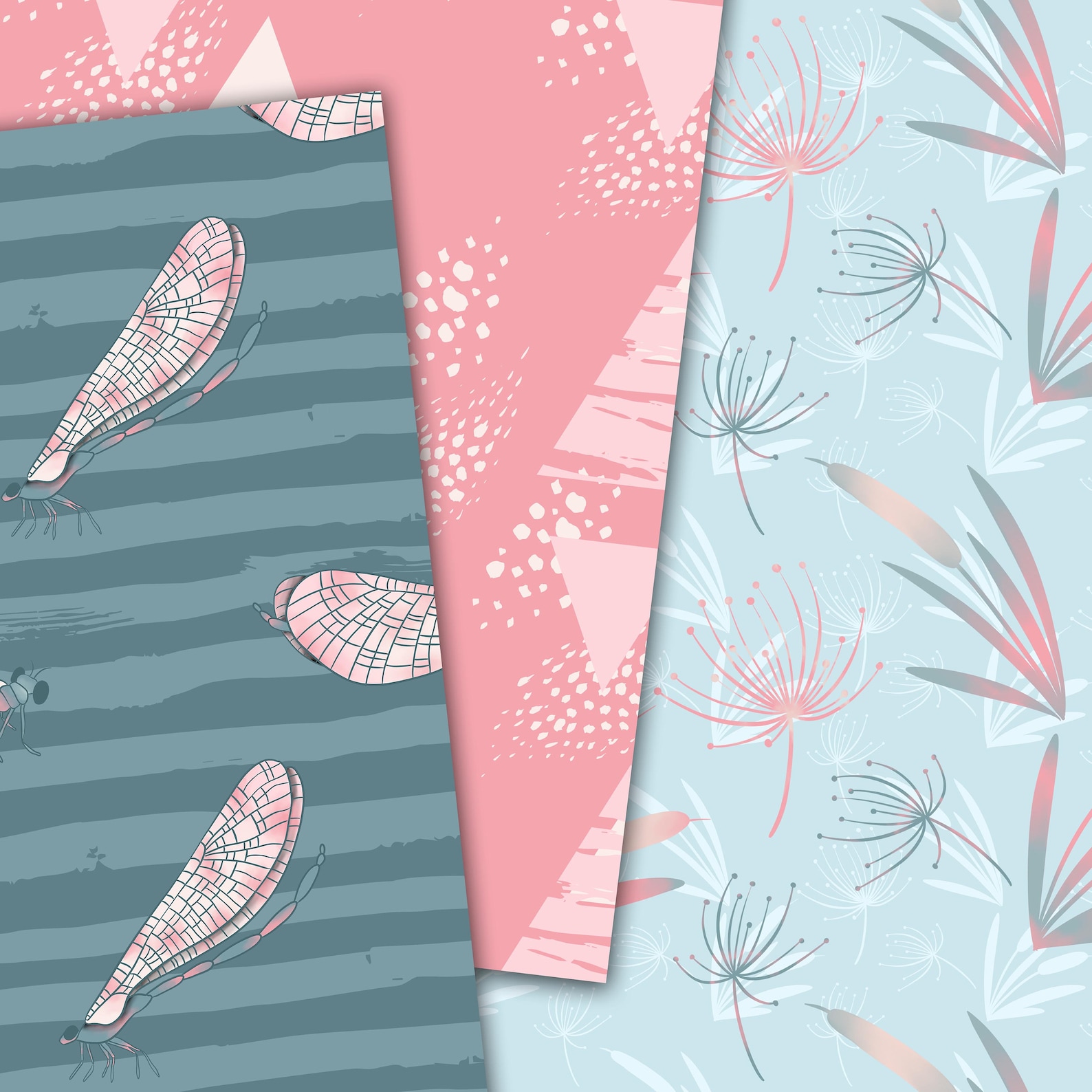 Dragonfly Clipart, Dragonfly Pattern, POD Shops, Sublimation Design ...
