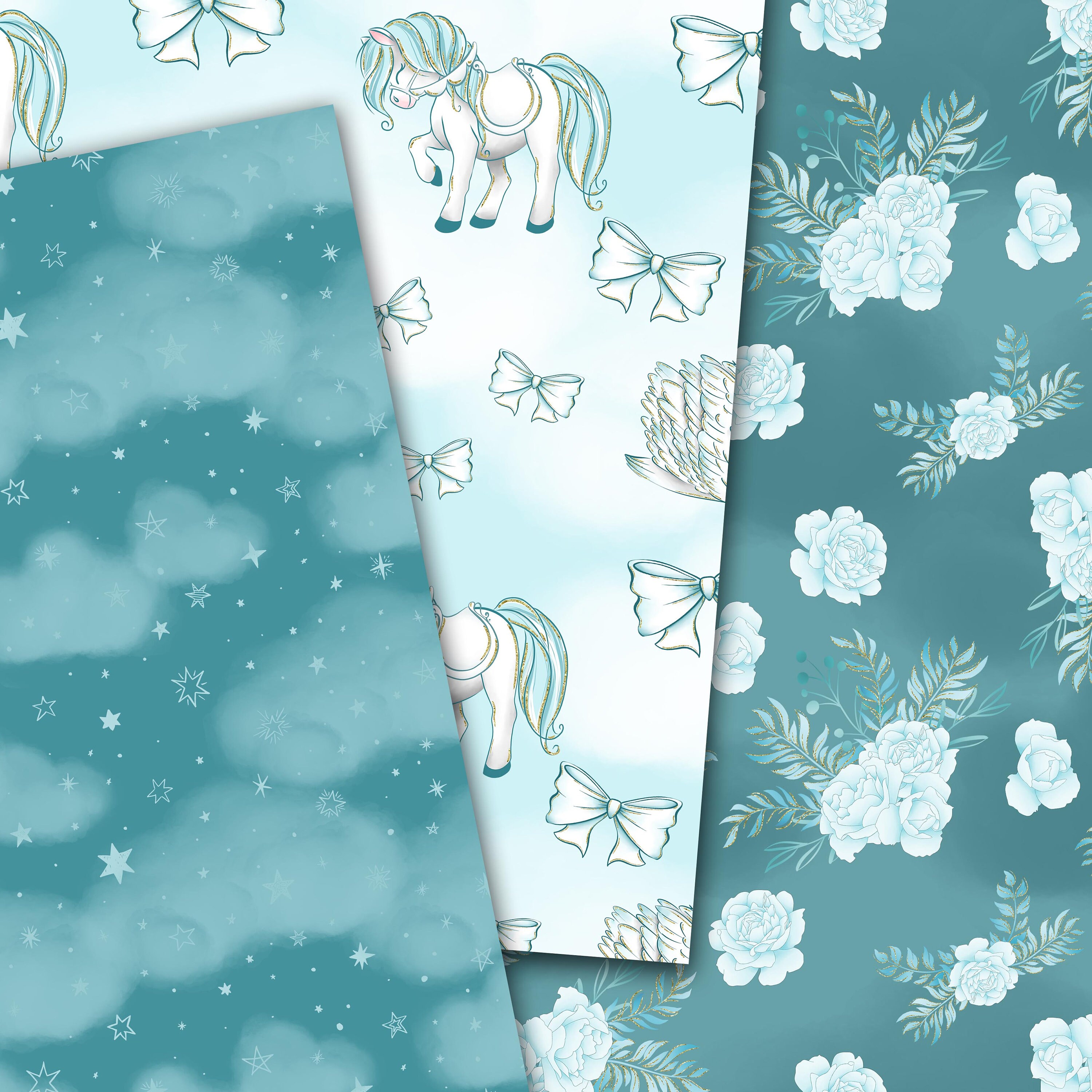 Carousel paper Carousel pattern merry-go-round paper fair | Etsy