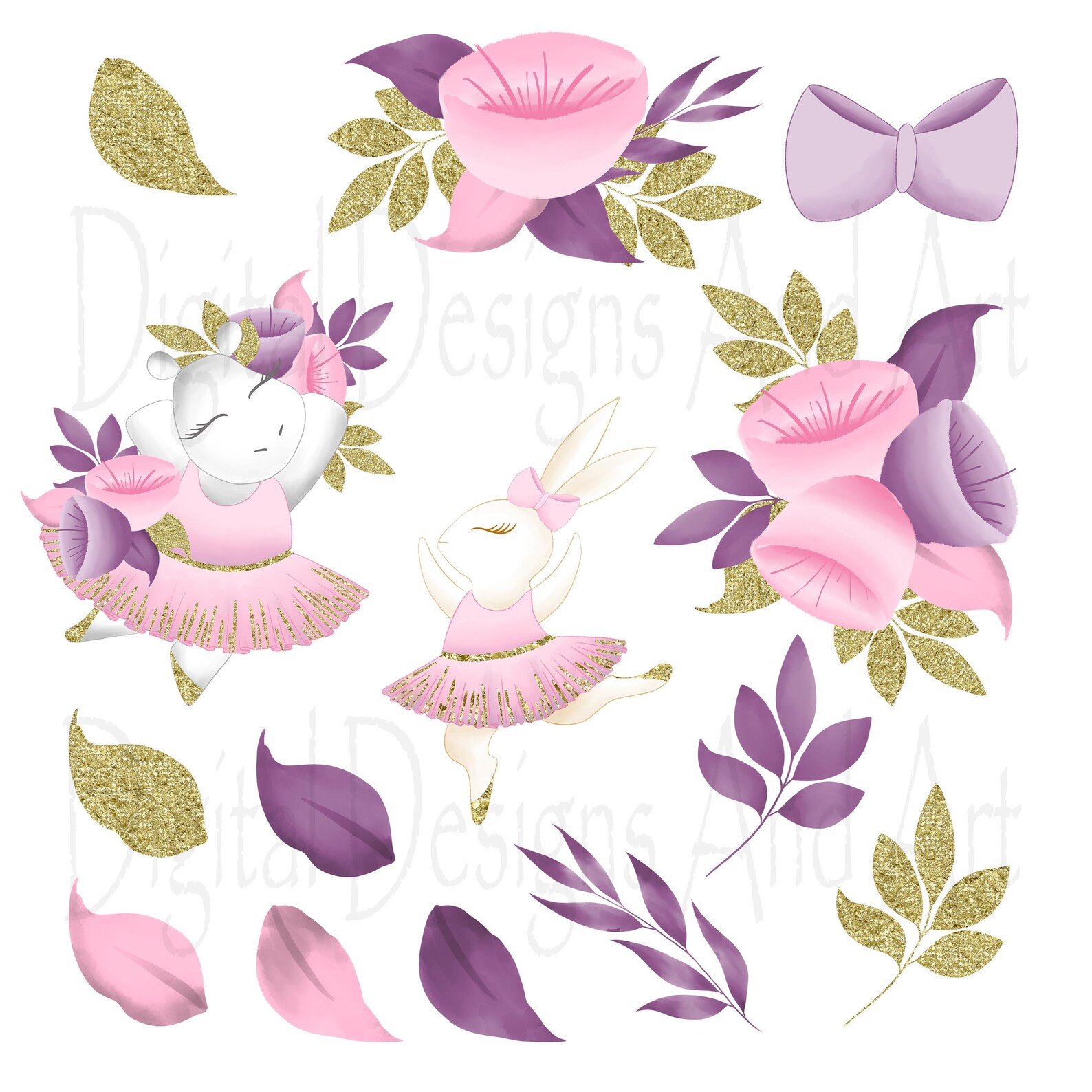 Ballet Clipart Ballerina Clipart Ballet Dancer Digital - Etsy