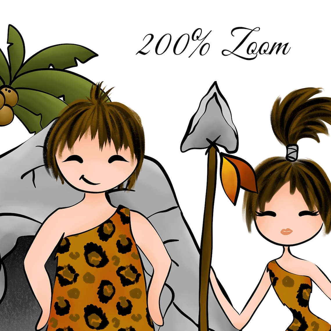 Caveman Clipart Prehistoric Clipart Stone Age Illustration - Etsy