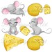 Mouse Clipart, Cheese Clipart, Mouse and Cheese, Mouse Illustration ...