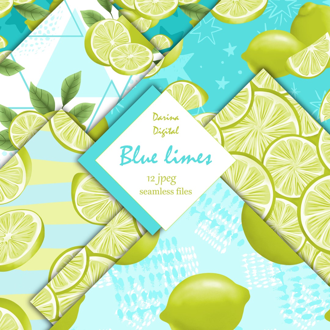 Lime Paper, Lime Pattern, Citrus Paper, Fruit Pattern, Summer Paper ...