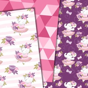 Ballet Digital Paper Ballerina Pattern Ballet Dancer - Etsy