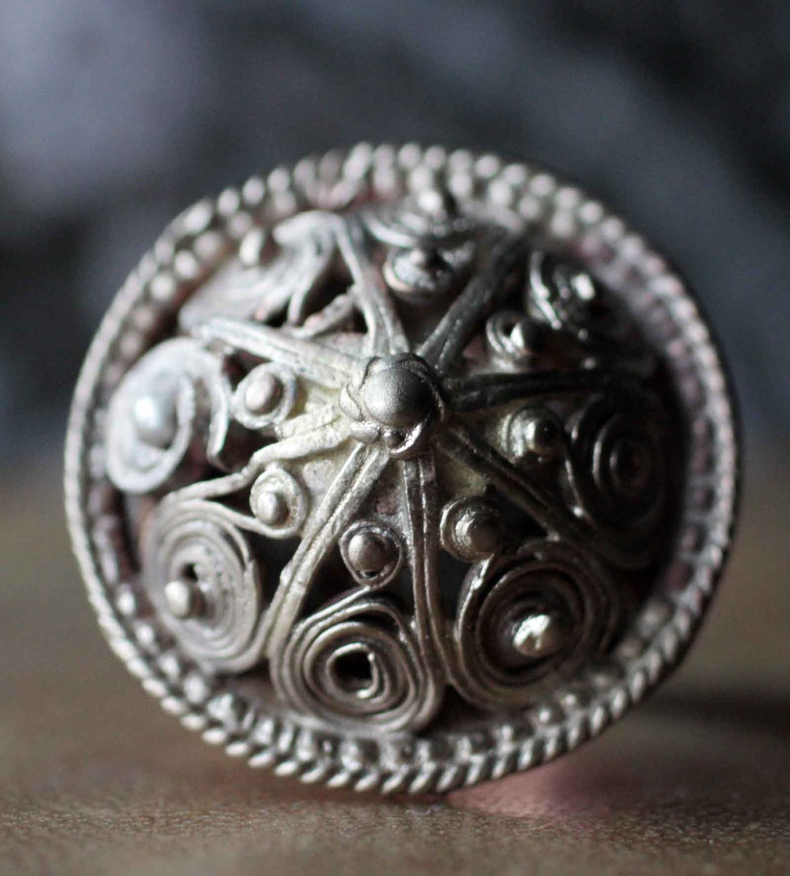 Vintage Kazakh Ring made from old costume supply Size 7 | Etsy