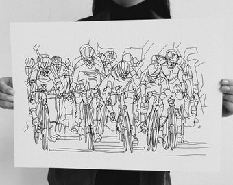 Road Bike Art | Etsy