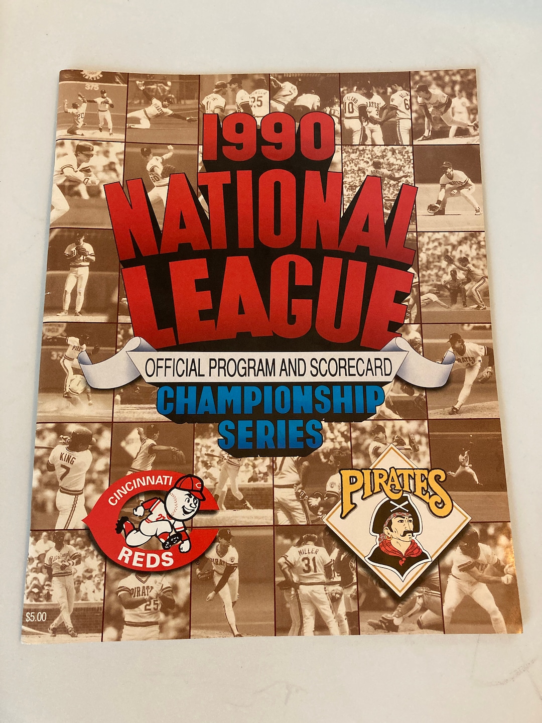 1990 National League Championship Series Official Program and Scorecard ...