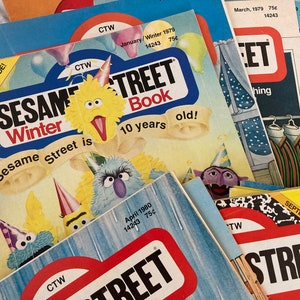 38 Vintage Sesame Street Magazines From 1977 to 1982 - Etsy