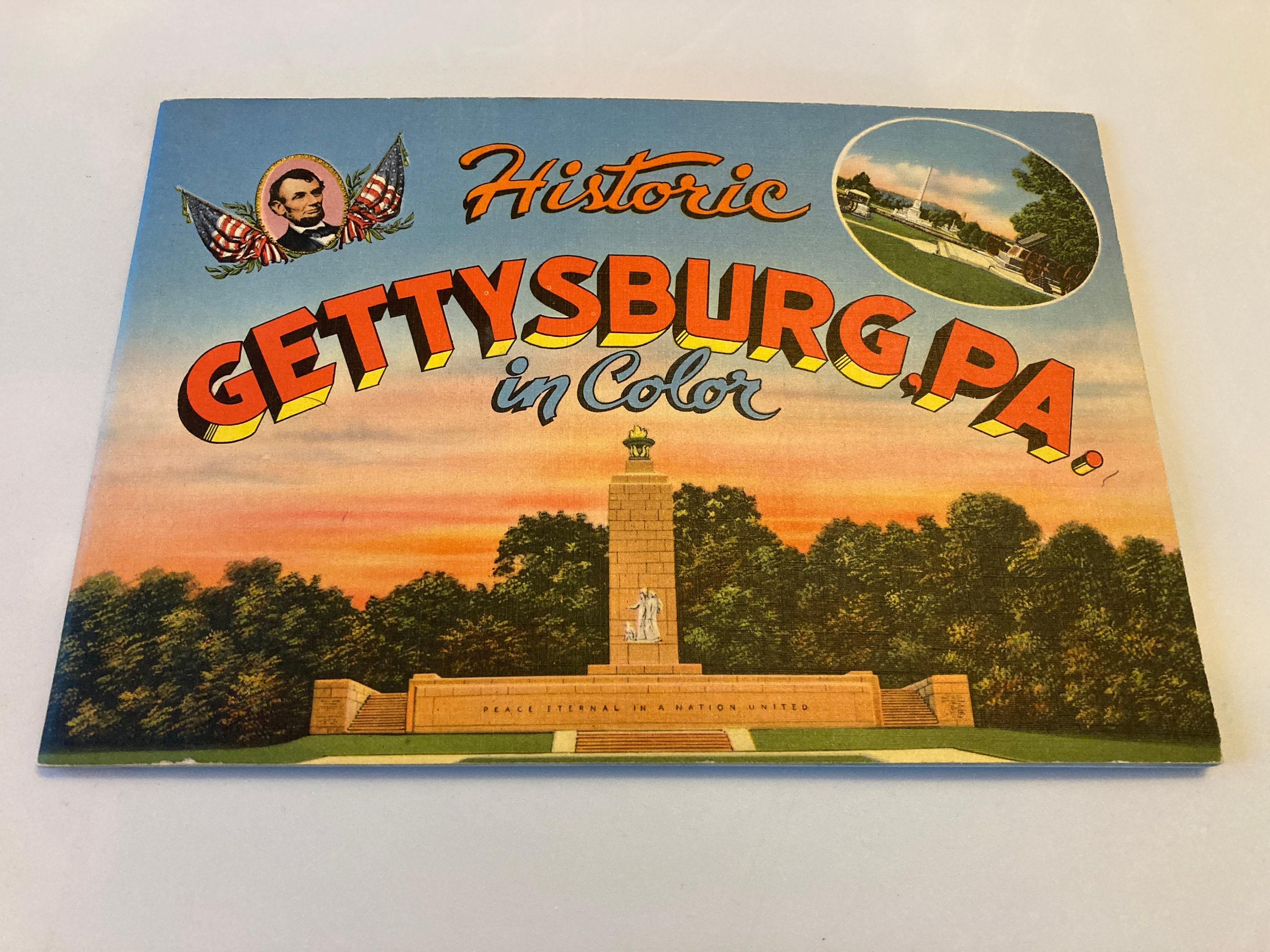 Memorabilia Militaria Vintage Historic Gettysburg Pennsylvania in Color ...