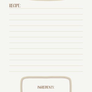 Digital Recipe Book - Etsy