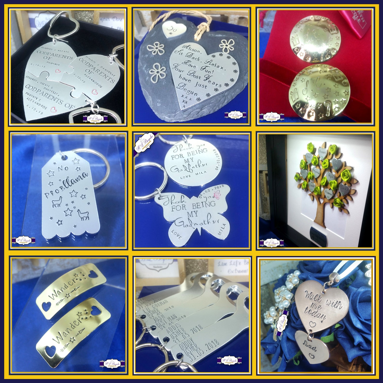 Personalised Thank You BSL Gift BSL Thank You Keyring | Etsy