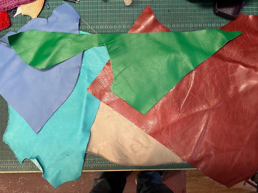 Various Colors of Scrap Chrome Tan Leather by the LB - Etsy