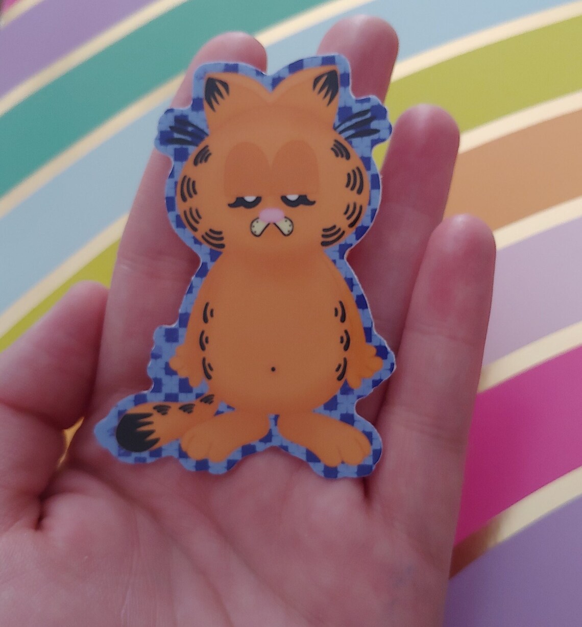 Lasagna Cat Vinyl Sticker - Etsy