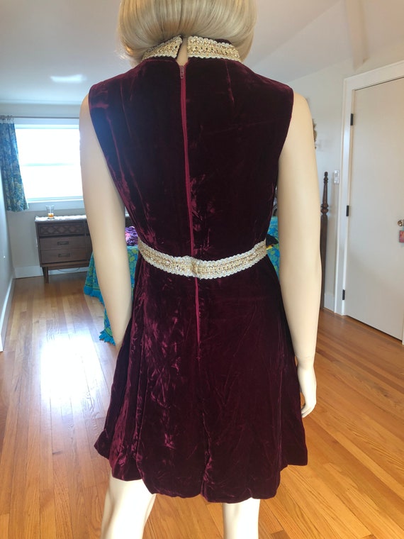1960’s Crushed Velvet Pattie Boyd Dress, Vintage 60’s… - Gem