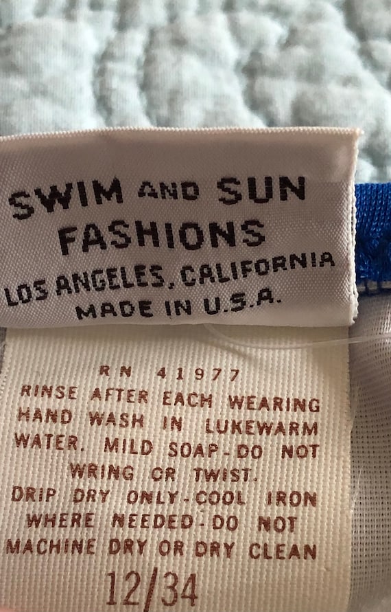 1960’s DeWeese Swimsuit, Vintage Royal Blue 2 Piece B… - Gem