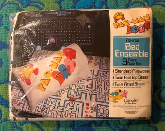 Pac Man Bedding Set - Etsy