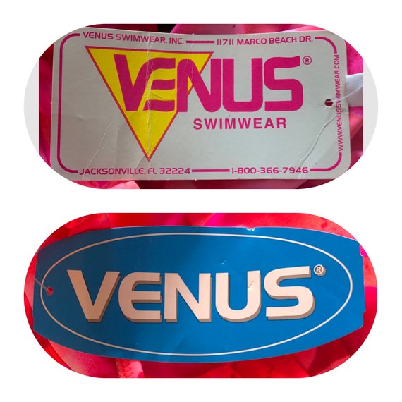 1980s Deadstock Venus Swimwear Bikini Vintage Neon … Gem