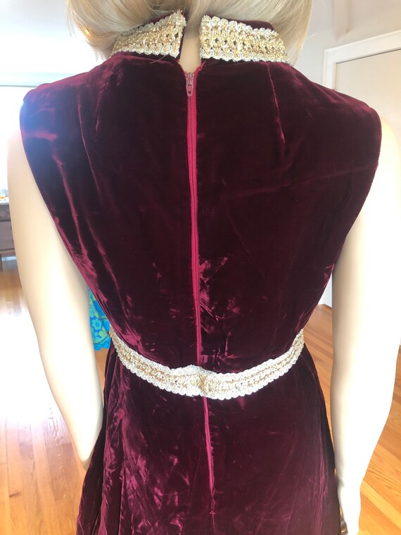 1960’s Crushed Velvet Pattie Boyd Dress, Vintage 60’s… - Gem