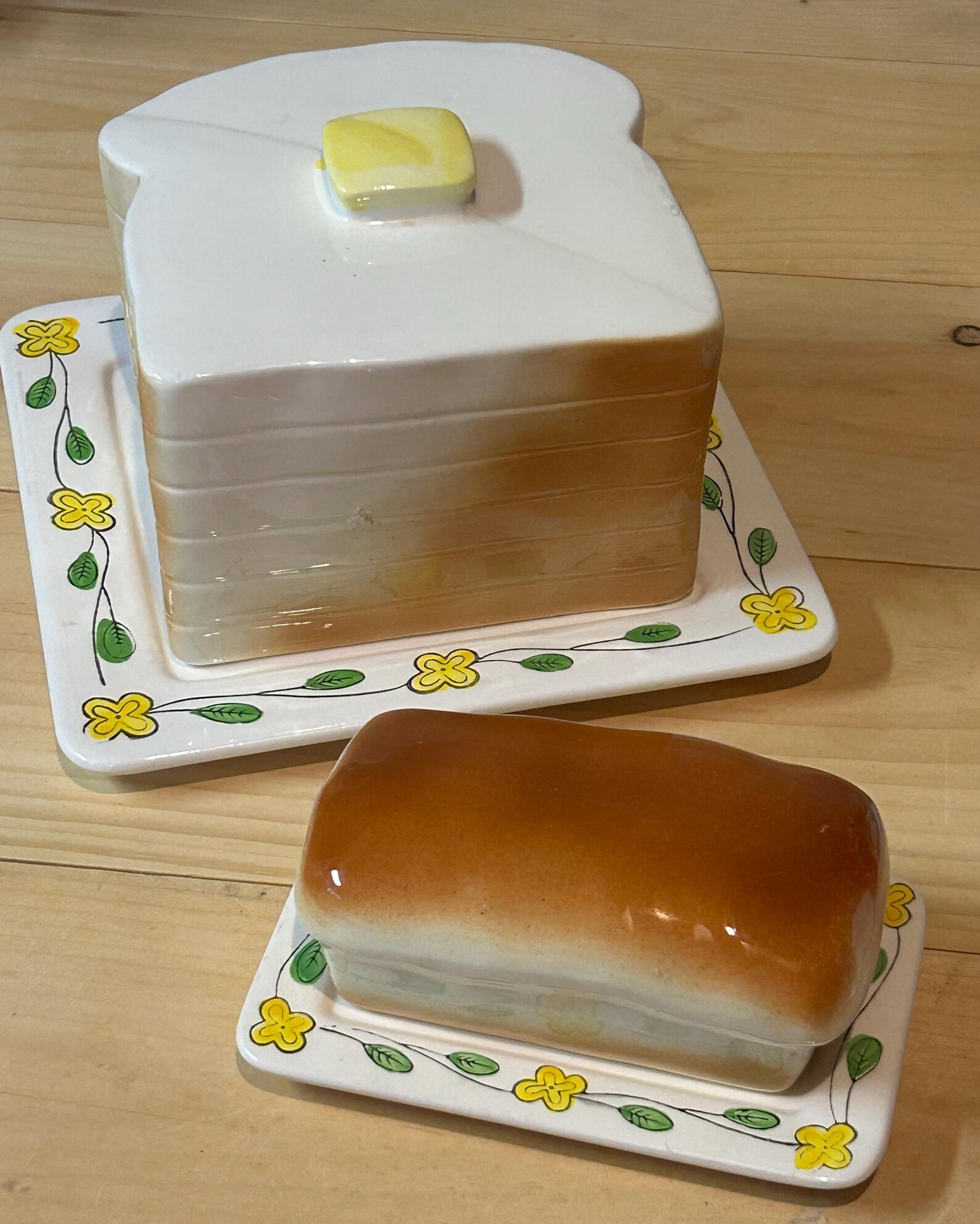 Mid Century Ceramic Toast Warmer and Butter Dish Japan - Etsy