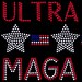 ULTRA MAGA Rhinestone Iron on Transfer Bling Diy Trump - Etsy